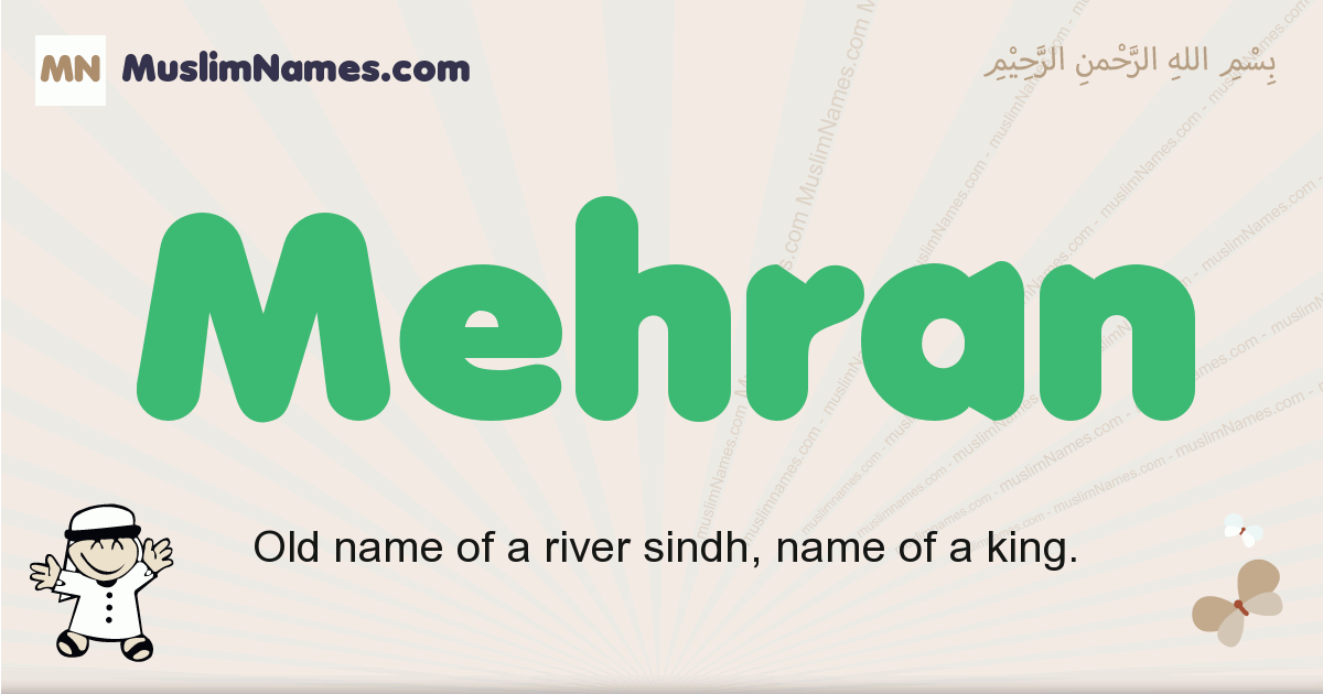 Mehran muslim boys name and meaning, islamic boys name Mehran