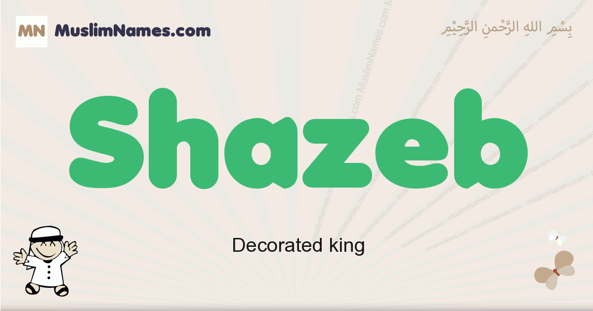 Shazeb muslim boys name and meaning, islamic boys name Shazeb